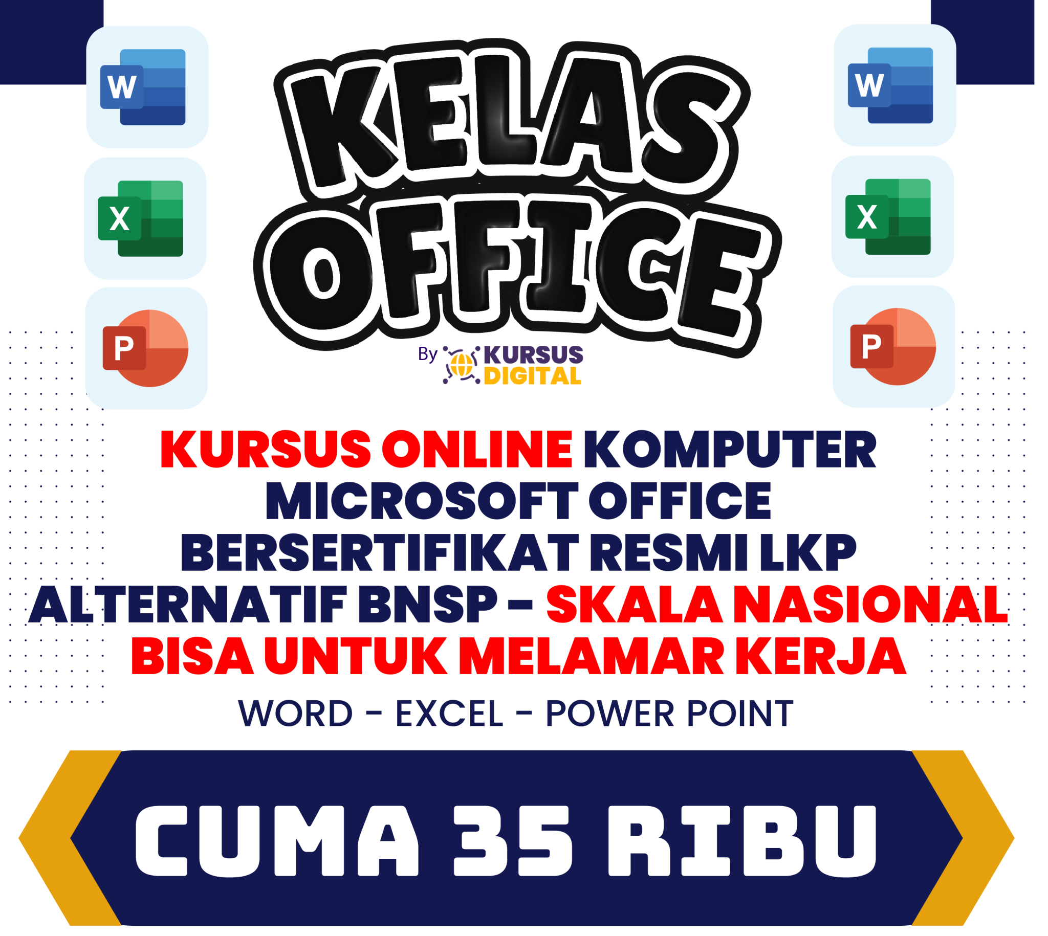 Kelas Belajar Microsoft Office Promo Khusus - Kelas Office